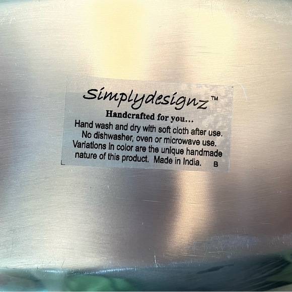 simplydesignz | Accents | Modern Metal Simply Designz Blue Tray | Poshmark